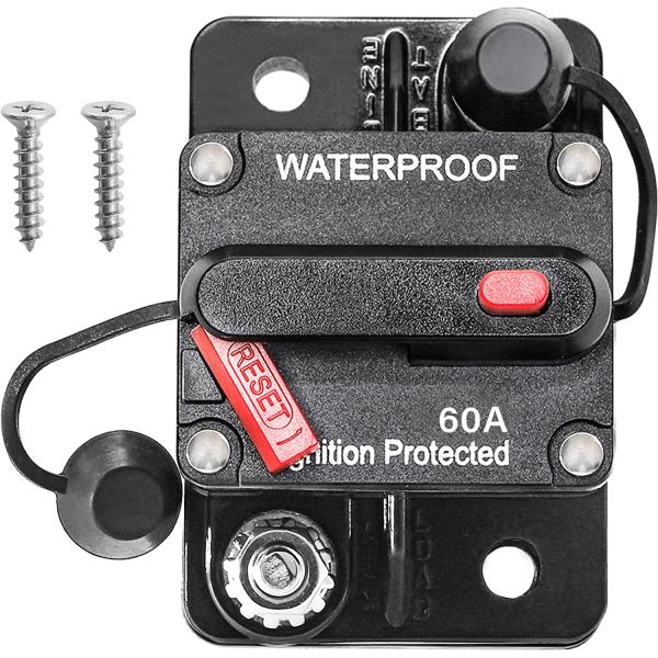 商品名Oyviny 60 Amp Circuit Breaker for Overload Protection 12-48V DC, Waterproof Surface Mount Marine Breakerブランド：Oyviny商品...