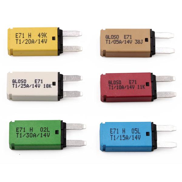 商品名T Tocas DC 14V Auto-Reset ATM Mini Blade-Style Circuit Breaker (6PCS, (5A,10A,15A,20A,25A,30A) Mixed Color)ブランド：T Toc...