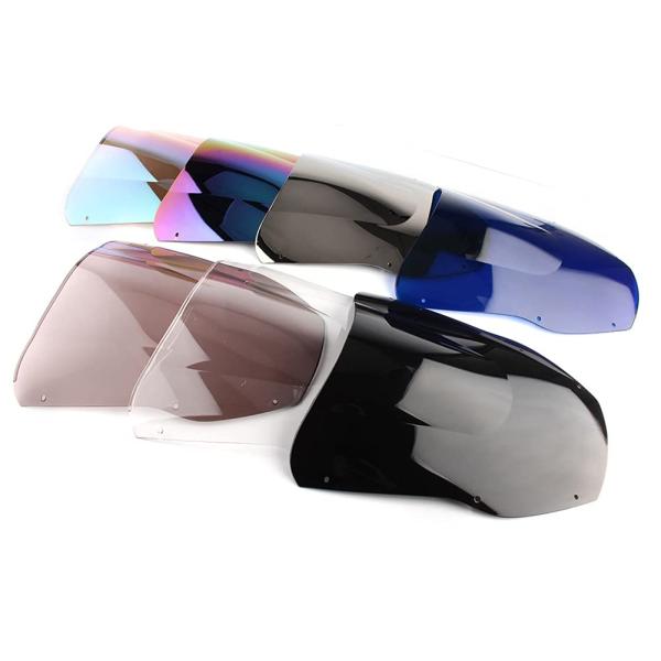 商品名: オートバイ ダブルバブルウィンドディフレクター フロントガラス ウィンドスクリーン Kawasaki Ninja ZX12R 2000 2001用 (ディープイリジウム) Motorcycle Double Bubble Wind...