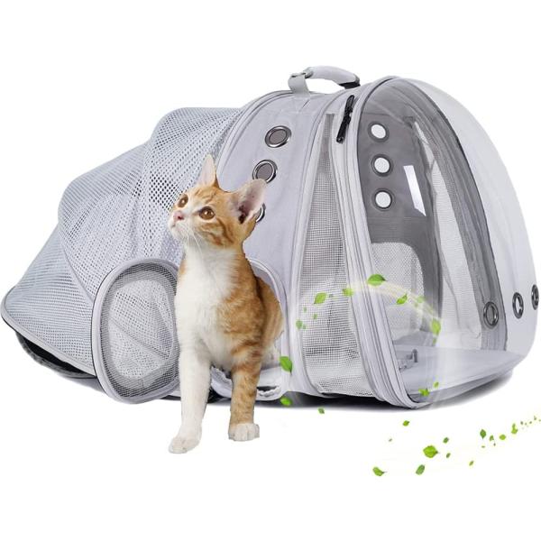 商品名Dual Expandable Cat Backpack Carrier, Fit up to 20 lbs, Removable Bubble Expandable Pet Carrier Backpack for Large Fa...