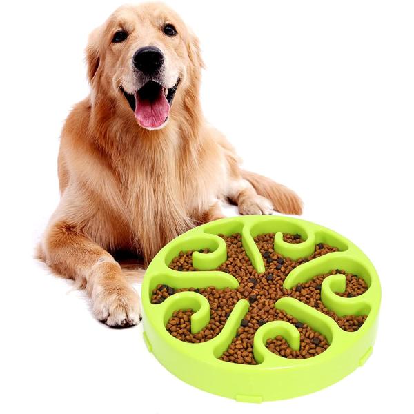 商品名JASGOOD Slow Feeder Dog Bowl New Arriving Feeder for Fun Slow Feeding Interactive Bloat Stop Dog Bowls (Large, P-Gree...