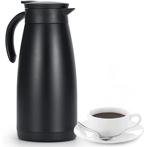 商品名Olerd Coffee Thermal Carafe 50oz Stainless Steel/Double Walled Vacuum Flask / 12 Hour Heat Retention / 1.5 Liter Tea,...