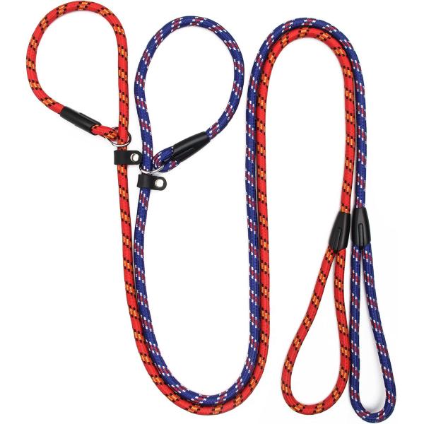 商品名Coolrunner 2PCS Durable Dog Slip Rope Leash, 5 FT Dog Training Leash, Strong Slip Lead, Standard Adjustable Pet Slipk...
