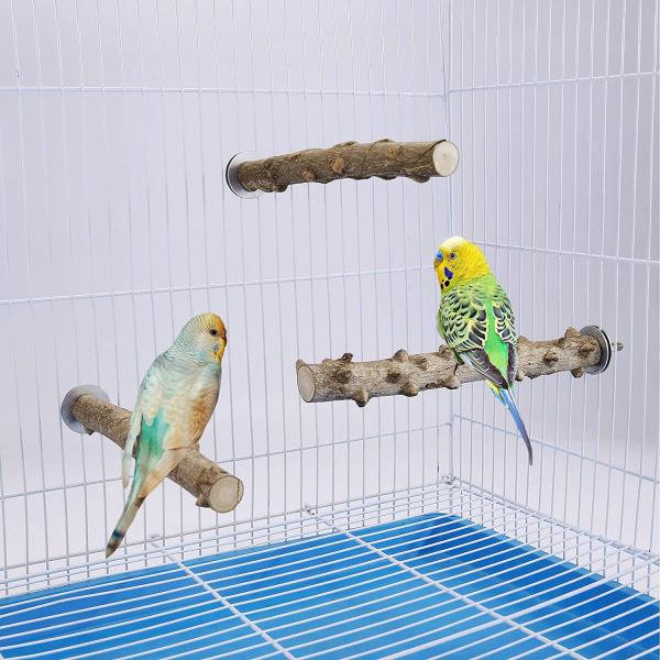商品名Mogoko Natural Wood Bird Perch Stand, Hanging Multi Branch Perch for Parrots, Parakeets Cockatiels, Conures, Macaws ,...