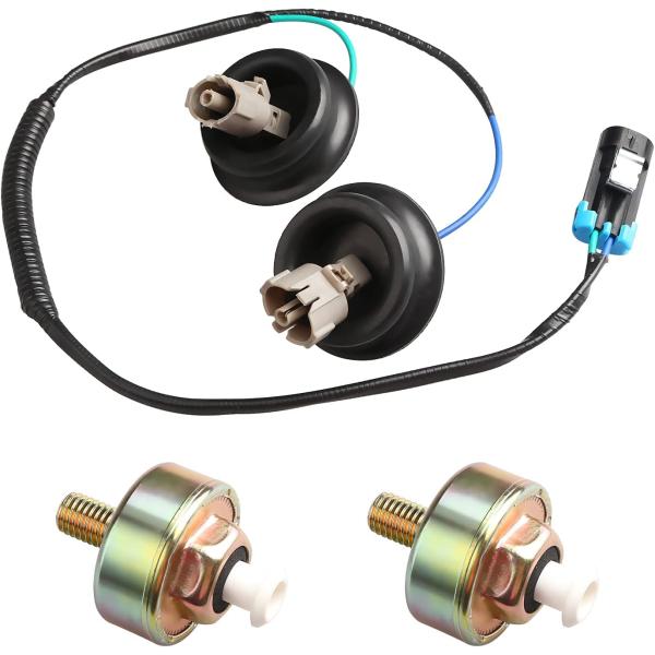 商品名WMPHE Compatible with 2 PCS Knock Sensor with Wiring Harness Kit Chevy Silverado 1500 Sierra 1500HD 2500HD 3500 1999 ...