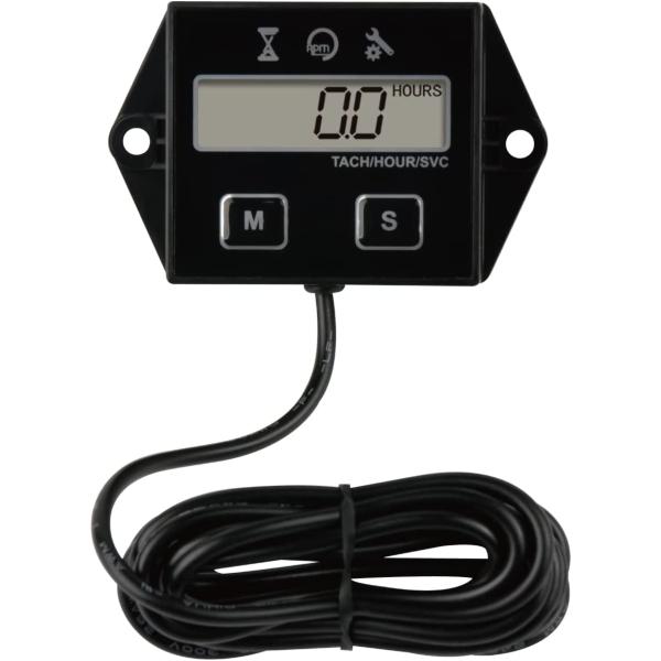 商品名Yooreal Digital Tach Hour Meter,RPM Gauge Meter for Lawn Mower Scooter Dirt Bike Tractor Generator Air Compressor Mar...