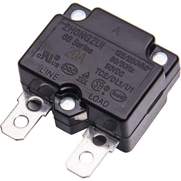 商品名weelye 2Pcs 20A 125/250Vac 50Vdc Automatic Reset Relay Thermal Switch Circuit Breaker Current Overload Protector for ...