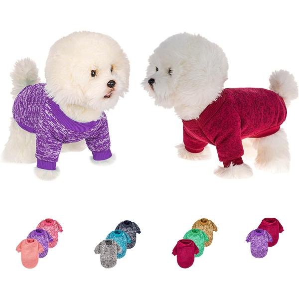 商品名Dog Sweater, Dog Sweaters for Small Dogs, 2, 3 Pack Warm Soft Pet Clothes for Puppy, Medium Large Cat, Dogs Girl or B...