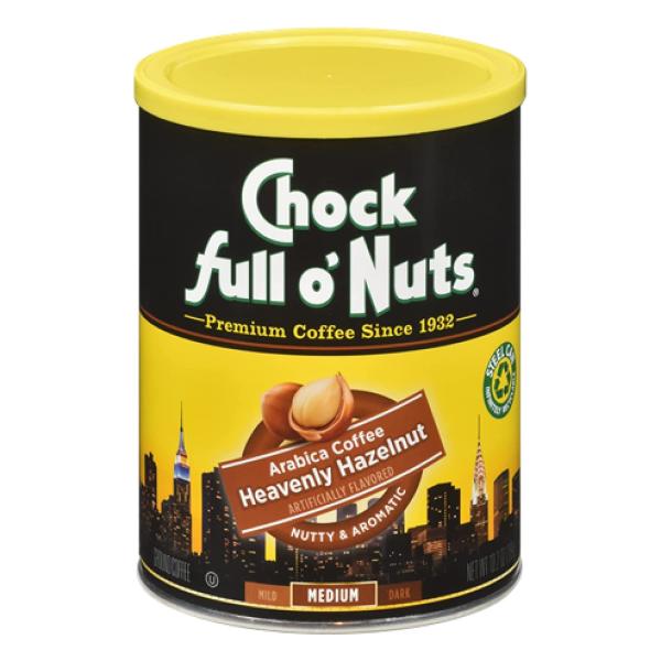商品名Chock Full o’Nuts Hazelnut Flavored Ground Coffee (10.2 Oz. Can) - Premium Coffee Beansブランド：Chock Full o' Nuts商品サイズ：1...