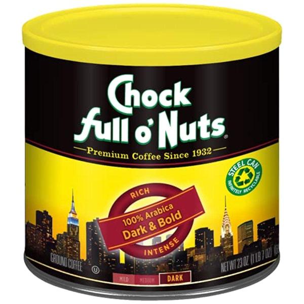 商品名Chock Full o’Nuts Dark &amp; Bold Roast Ground Coffee (23 Oz. Can)   Arabica Coffee Beans   Bold, Full-Bodied and Int...