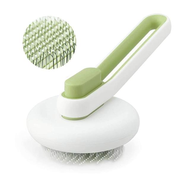 商品名Marchul Cat Brush, One-click Cleaning Shedding and Grooming Brush, Pet Hair Brush with Rubber Bristle, Soft Anti-slip...