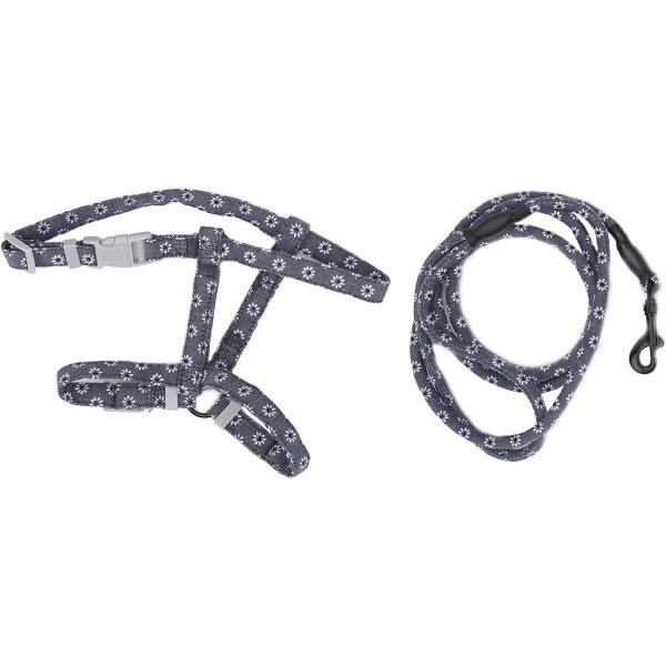 商品名Cat Harness with Leash Set Adjustable Harness Leash Set Soft Cat Walking Harness for Kitten and Small Animal(M Dark G...