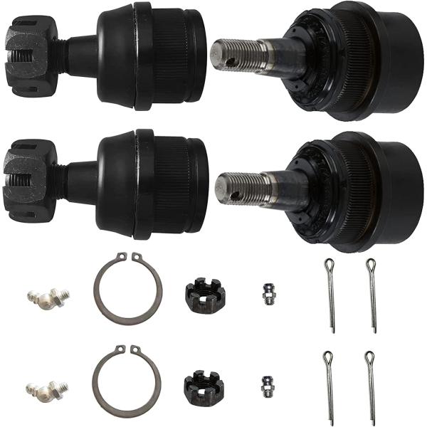 商品名HHCM 4pc Upper Lower Ball Joint Kit K3134 K3185 for Jeep Wrangler 2007-2017, Press in Front Ball Joint Kit for Jeep G...