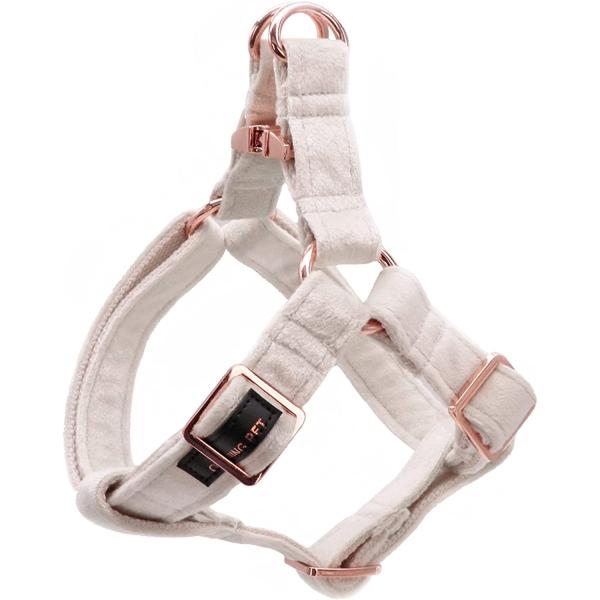 商品名ARING PET Dog Halter Harness, Velvet Dog Harness, Adjustable No Pull White Dogs Halter Harness.ブランド：Aring pet商品サイズ：XS...