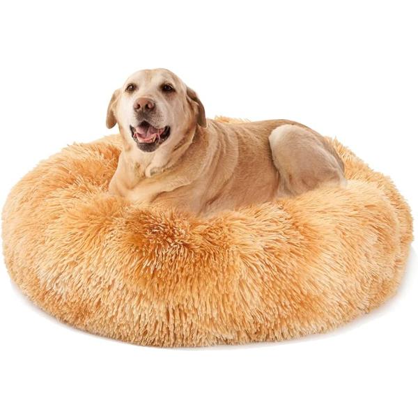 商品名EMUST Pet Cat Bed Dog Bed, 5 Sizes for Small Medium Large Pet Cats Dogs, Round Donut Cat Beds for Indoor Cats, Anti-S...