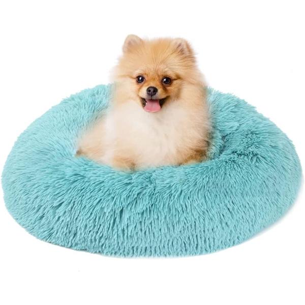 商品名EMUST Pet Cat Bed Dog Bed, 23.6‘’ for Large Pet Cats Dogs, Round Donut Cat Beds for Indoor Cats, Anti-Slip Marshmallo...