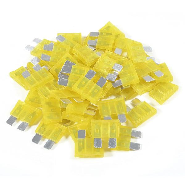 商品名AEDIKO 100pcs Car Fuses 20AMP APM/ATM 32V Standard Blade Style Auto Fuses 20A Short Circuit Protection Car Fuse for R...