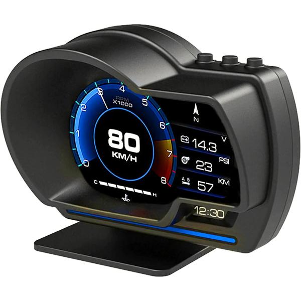 商品名AkaBane GPS+OBD2 Gauge Display, Heads Up Display for Cars, Digital Speedometer, Tachometer, Water Temperature Gauge, ...