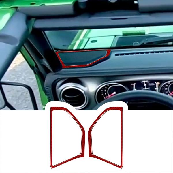 商品名RUIANTE Compatible with Carbon Fiber Car Dashboard Horn Speaker Loudspeaker Frame Trim Sticker Decorative Interior Ac...