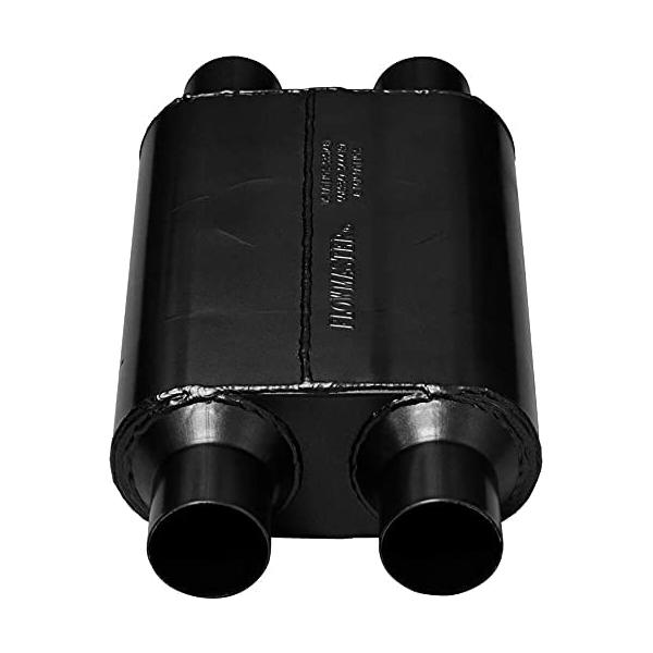 商品名NEW FLOWMASTER 40 SERIES CHAMBERED MUFFLER,OVAL,BLACK,DUAL 2.5"" INLET &amp; OUTLET,19"" OVERALL LENGTHブランド：Southwest...