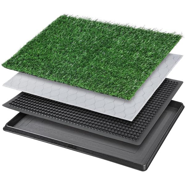 商品名Dog Grass Pet Loo Indoor/Outdoor Portable Potty, Artificial Grass Patch Bathroom Mat and Washable Pee Pad for Puppy T...