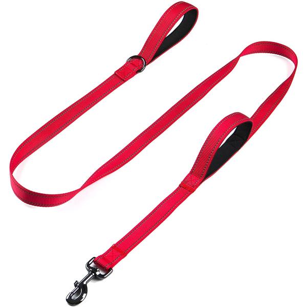 商品名SUNNQ Heavy Duty Dog Leash for Medium to Large Dogs with Two Padded Handles 6FT, Double Handle Dog Leash, Reflective ...