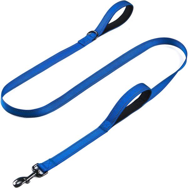 商品名SUNNQ Heavy Duty Dog Leash for Medium to Large Dogs with Two Padded Handles 4FT, Double Handle Dog Leash, Reflective ...