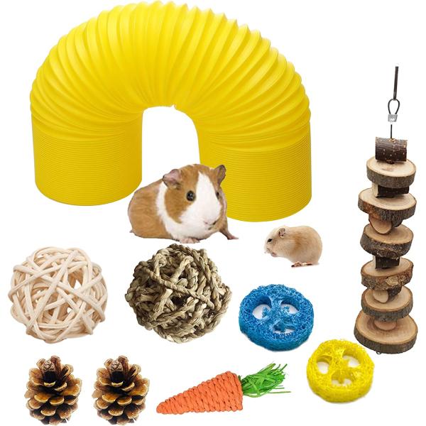 商品名Hamster Fun Tunnel Pet Mouse Plastic Tube Toys Small Animal Foldable Exercising Training Hideout Tunnels with Cute pe...