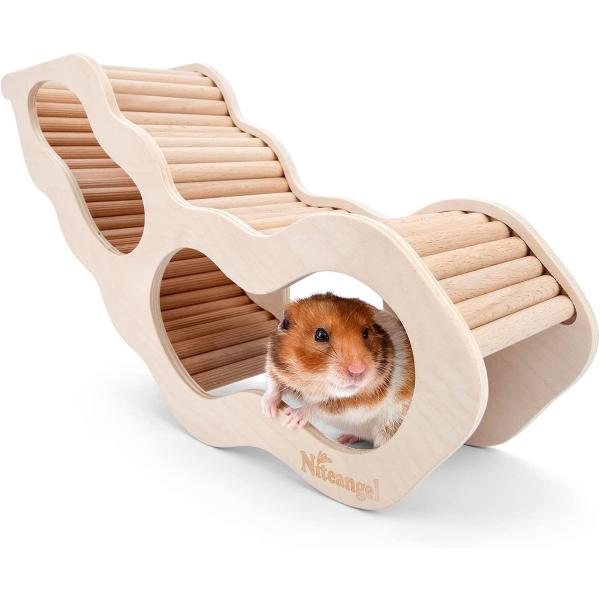 商品名Niteangel Hamster House w/Climbing Ladder for Hamsters Gerbils Mice or Similar-Sized Pets (Secret Peep Tunnel Hamster...