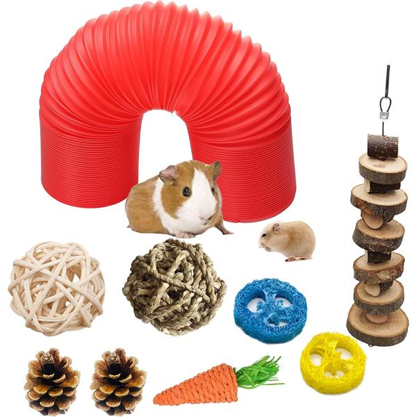 商品名Hamster Fun Tunnel Pet Mouse Plastic Tube Toys Small Animal Foldable Exercising Training Hideout Tunnels with Cute pe...