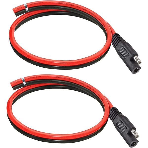 商品名dstfuy 10AWG SAE Connector,SAE Extension Cable,Solar Panel SAE Plug with 1FT 2Pin SAE Quick Connector for Tender Moto...