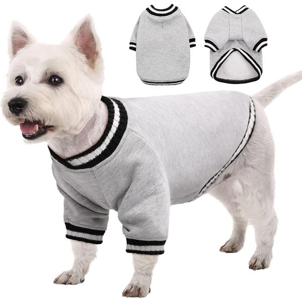 商品名Kuoser Dog Sweater, Stretchy Pullover Fleece Dog Coat Jacket, Soft Thickening Warm Pup Dog Knitwear Sweatershirt, Win...