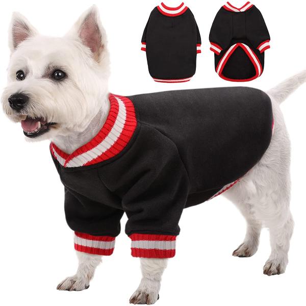 商品名Kuoser Dog Sweater, Stretchy Pullover Fleece Dog Coat Jacket, Soft Thickening Warm Pup Dog Knitwear Sweatershirt, Win...