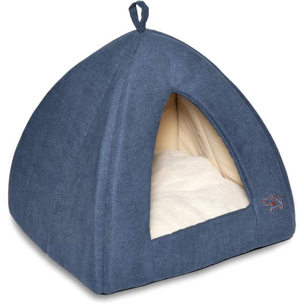 商品名Pet Tent-Soft Bed for Dog and Cat by Best Pet Supplies - Navy, 19"" x 19"" x H:19""ブランド：Best Pet Supplies商品サイズ：19"" x...