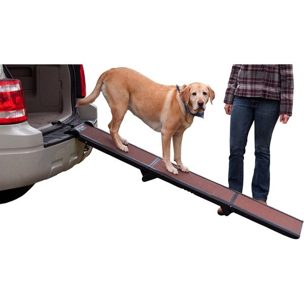 商品名Pet Gear Travel Lite Ramps for Dogs and Cats, Compact Easy-Fold, Lightweight and Portable, Built-in Carry Handle, Sup...