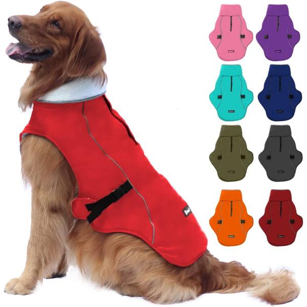 商品名EMUST Winter Dog Jacket, Windproof Dog Apparel for Cold Weather, Reflective Winter Coats for Dogs, Warm Puppy Jacket ...