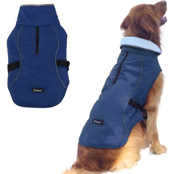 商品名EMUST Winter Dog Jacket, Windproof Dog Apparel for Cold Weather, Reflective Winter Coats for Dogs, Warm Puppy Jacket ...