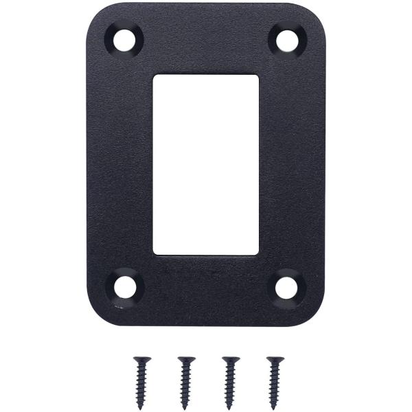 商品名weideer 1ウェイロッカースイッチパネルハウジング ブラックアルマイトスイッチシェルブラケット ネジ付き 車 ボート トレーラー K-M075-1K-LSweideer 1 Way Rocker Switch Panel Hou...