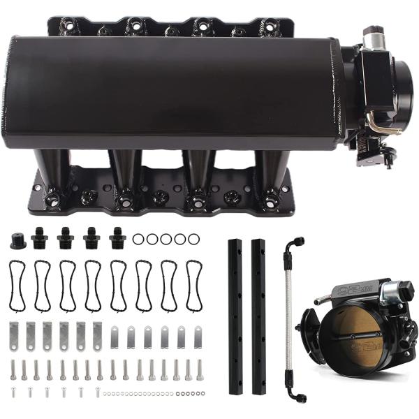 商品名POSENG For LS LS1 LS2 LS6 Intake Manifold Compatible with Chevy 4.8 5.3 6.0 6.2 with 92mm Throttle Body Kitsブランド：POSE...