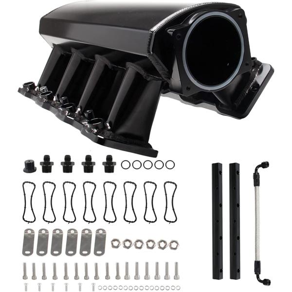 商品名POSENG Intake Manifold for LS Cathedral Port Heads for LS1 LS2 LS6 LS Engines Compatible with Chevy 4.8 5.3 5.7 6.0 (...