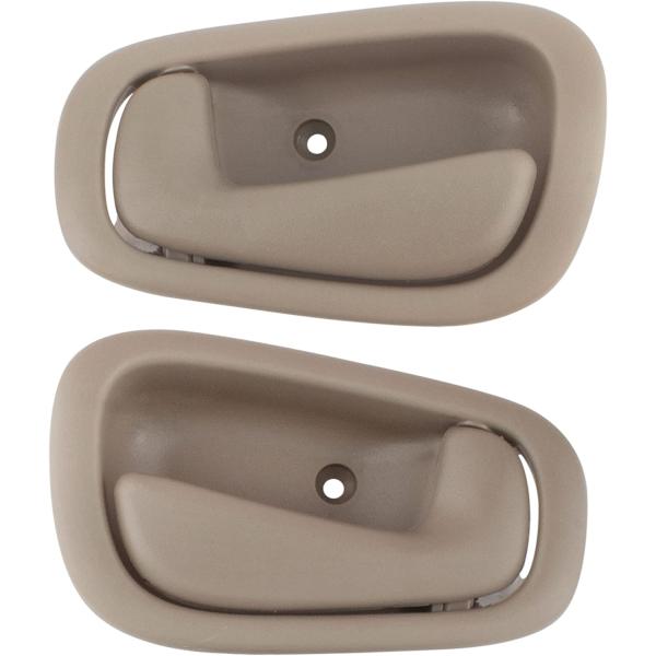 商品名BOXI Set of 2 Beige Interior Inner Front or Rear Driver Side (LH) &amp; Passenger Side (RH) Door Handles Fit for Toyo...