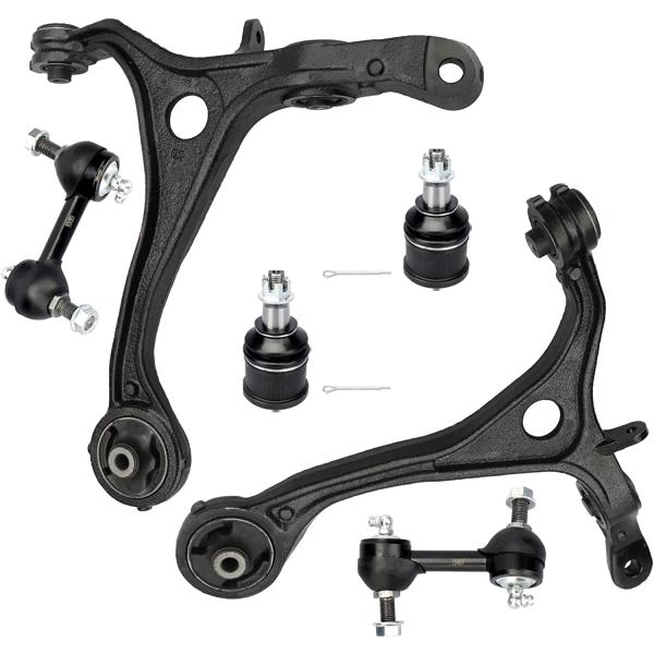 商品名DRIVESTAR New 6PC Set Front Lower Control Arms W/Ball Joints and Sway Bar End Links, K90456 K90457 K80228 K640290 K64...