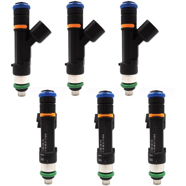 商品名HiSport Fuel Injector 04861667AA 0280158119 4861667A 4 Holes Compatible with Wrangler Town &amp; Country 3.8L NEW 6 P...