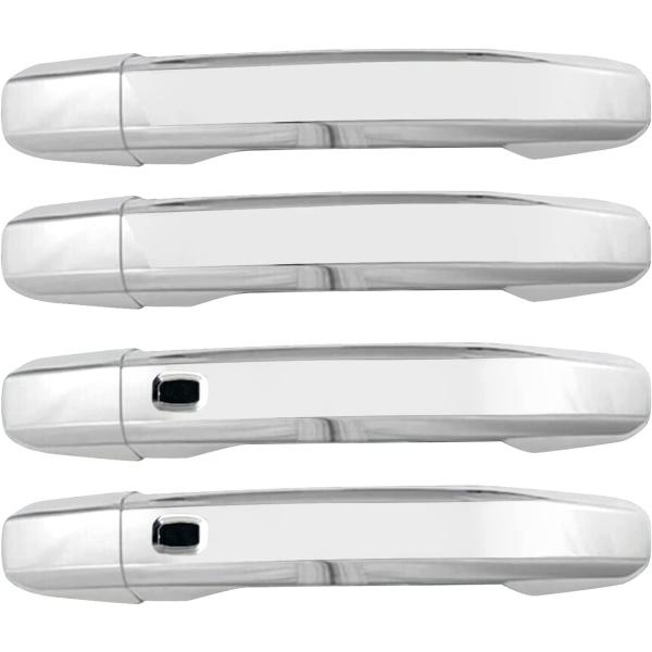 商品名GXARTS 4Pcs Front Rear Left Driver and Right Passenger Side ABS Plastic Triple Chrome Plated Door Handle Covers with ...