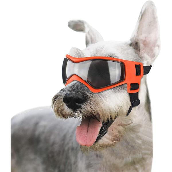 商品名Enjoying Dog Goggles Small to Medium UV Protection Dogs Sunglasses Windproof Antifog Pet Glasses for Doggy Eye Wear, ...