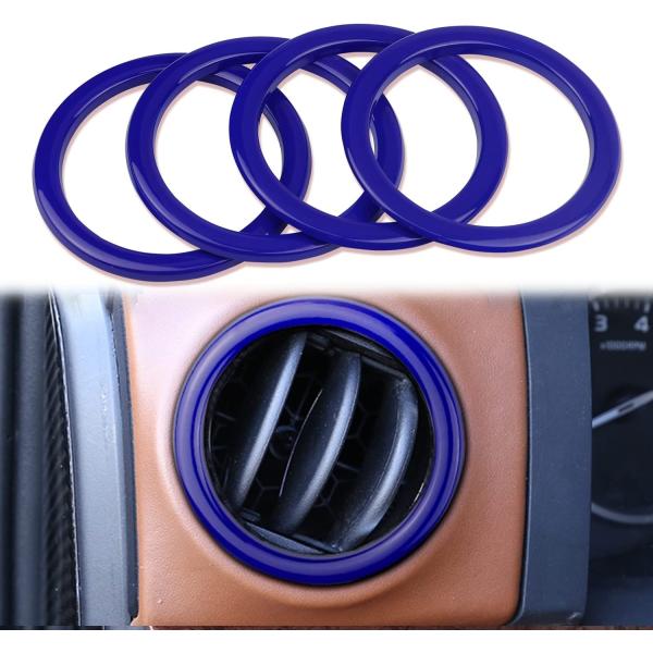 商品名Kujunpao for Toyota Tundra Dash Dashboard Air Conditioner Air Outlet Vent Cover Trim AC Vent Decoration Rings Compati...