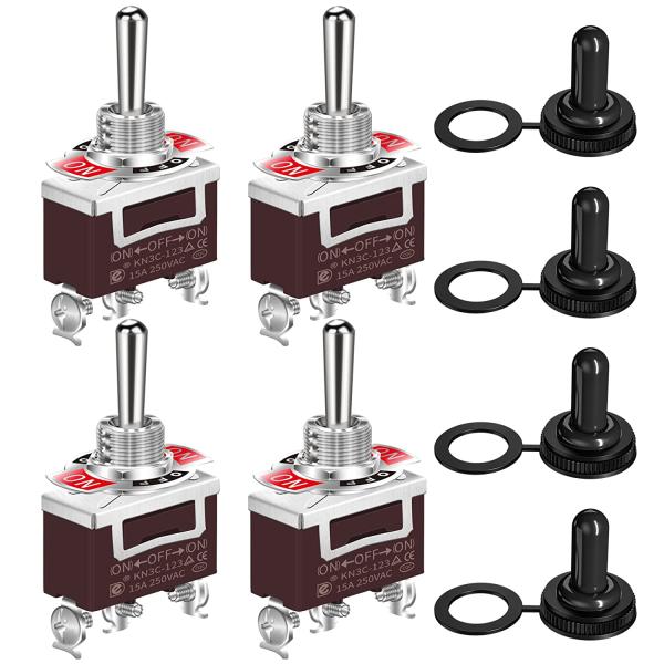 商品名DaierTek Waterproof Momentary Toggle Switch 12V DC 20A Heavy Duty Marine SPDT Switch Rocker 3 Way (ON)-Off-(ON) 250V ...