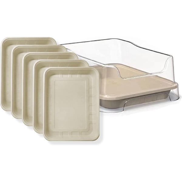 商品名Emerging Green - Disposable Litter Box, Earth-Friendly Litter Pan, Mobile Rabbit and Cat Litter Tray, Cat Travel Must...