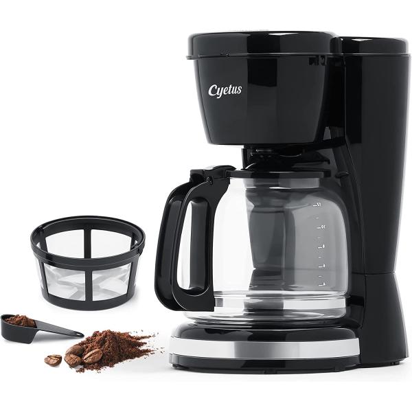 商品名CYETUS 12-Cup Coffee Maker YD-1203, Drip Coffee Brewer Machine, Home Baristaブランド：CYETUS商品サイズ：高さ：20.1 cm横幅：28.2 cm奥行：3...