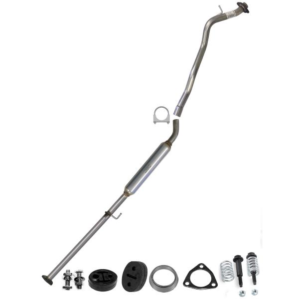 商品名: ステンレス鋼共振器排気パイプ ボルト+ハンガー付き 適合: 97-2001 CRV Northeastern Exhaust | Stainless Steel Resonator Pipe Compatible for Hond...